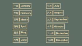 Days, Months And Years In Japanese – Japan Truly