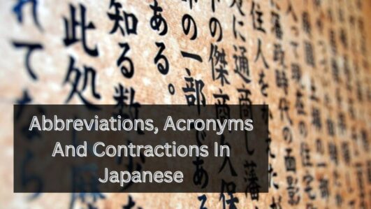 Abreviaturas, acrónimos y contracciones en japonés - Japan Truly