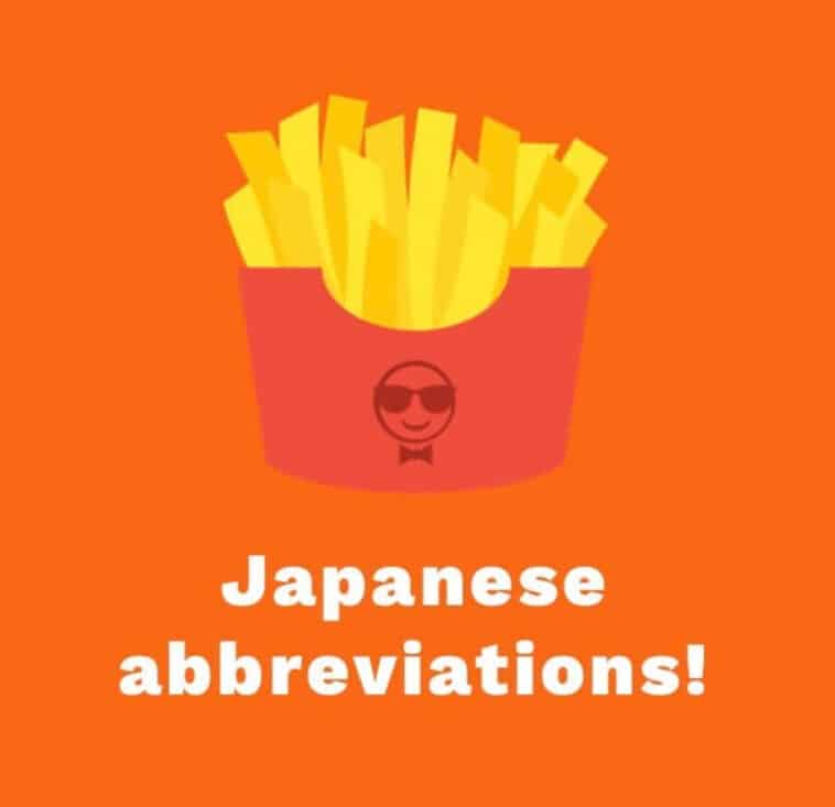 Abreviaturas, acrónimos y contracciones en japonés - Japan Truly