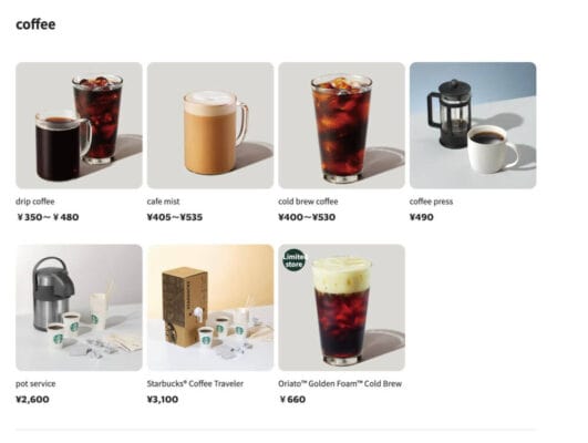 Starbucks In Japan Menu 2025 | Exclusive Starbucks Japan Menu With Exc ...