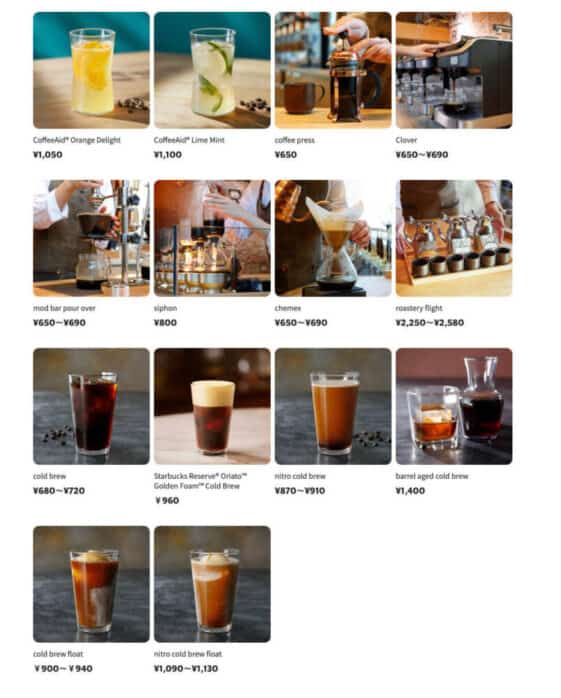 Starbucks In Japan Menu 2026 | Exclusive Starbucks Japan Menu With Exc ...