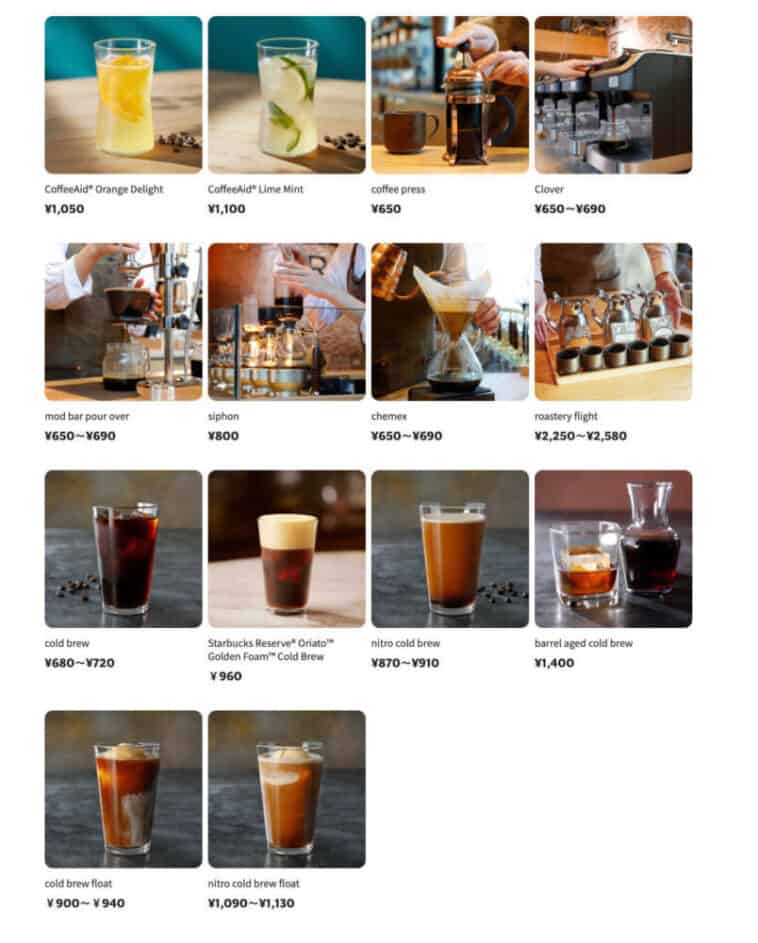 Starbucks In Japan Menu 2026 | Exclusive Starbucks Japan Menu With Exc ...