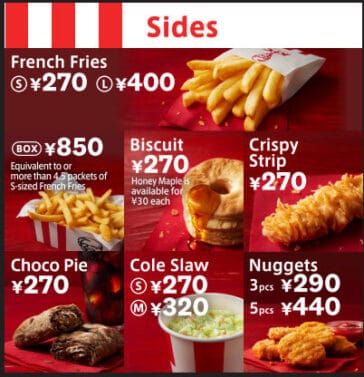 KFC In Japan Menu 2024 | Exclusive KFC Japan Menu In English - Japan Truly